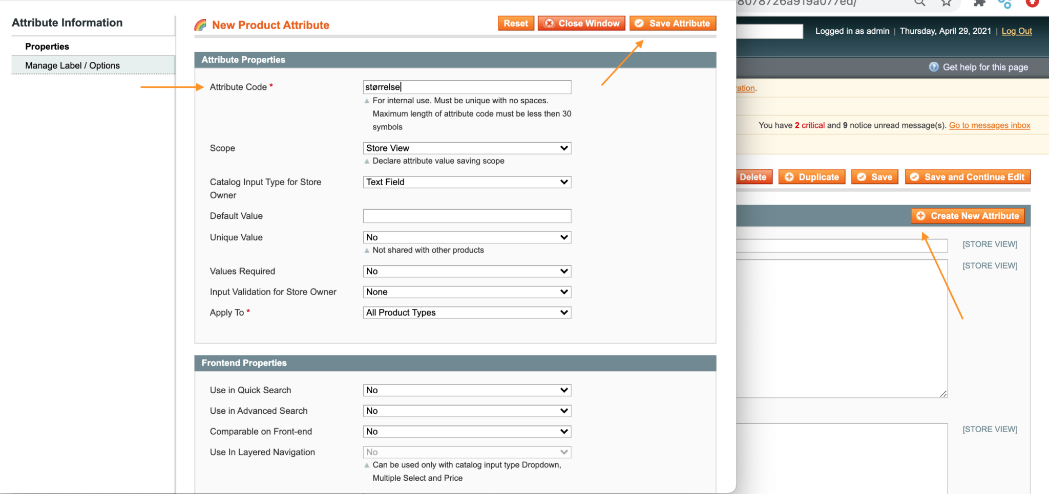 Guide to Enter Product Attributes Such as Color and Size - FAQ Avecdo